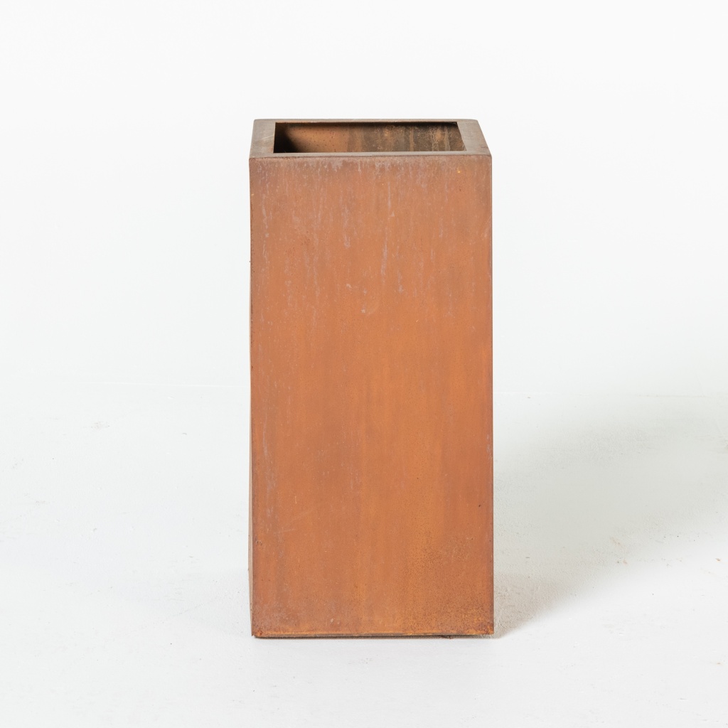 Outdoor pot Corten Cube | The Palm Centre